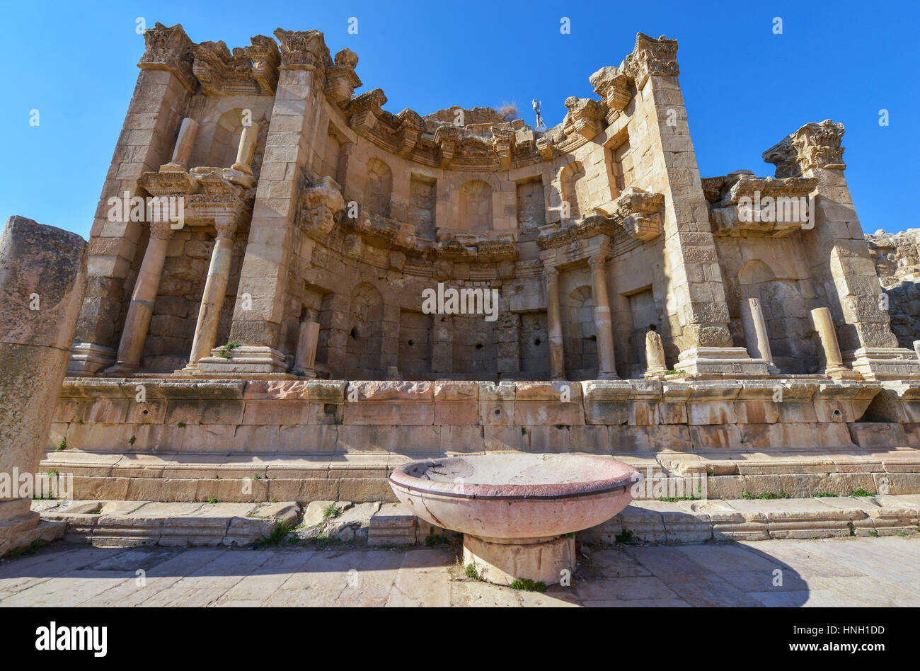 Jerash is the site of the ruins of the Greco-Roman city of Gerasa ...