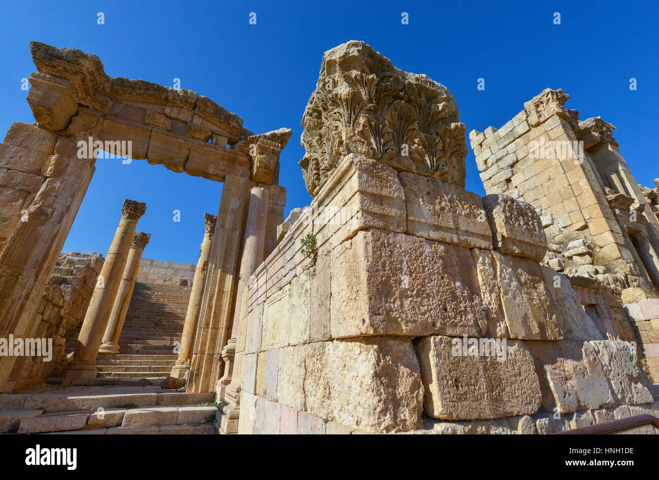 Jerash is the site of the ruins of the Greco-Roman city of Gerasa ...