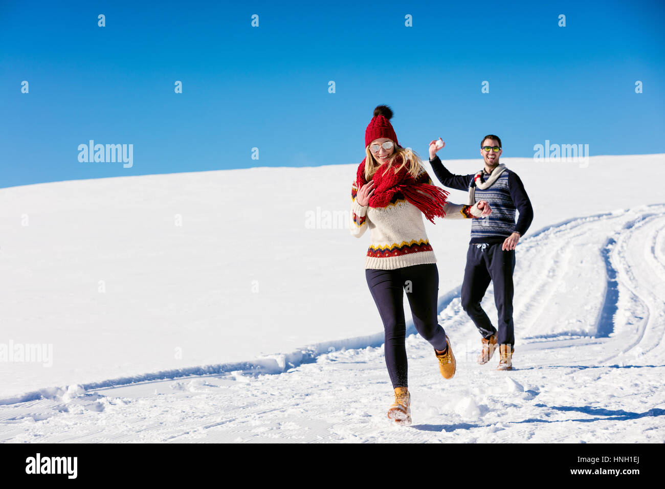 Running down the middle hi-res stock photography and images - Alamy