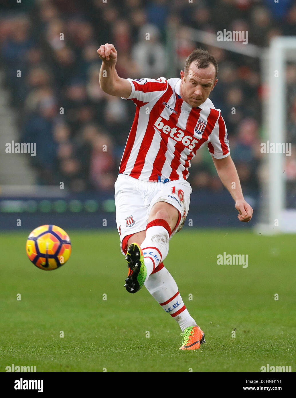 Stoke City's Charlie Adam Stock Photo - Alamy
