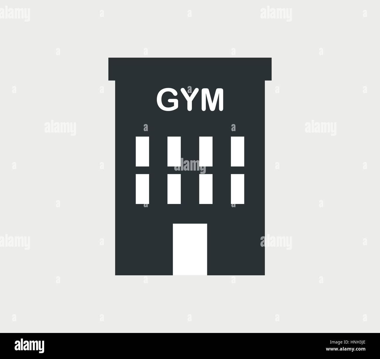 Exterior of gym building Stock Vector Images - Alamy