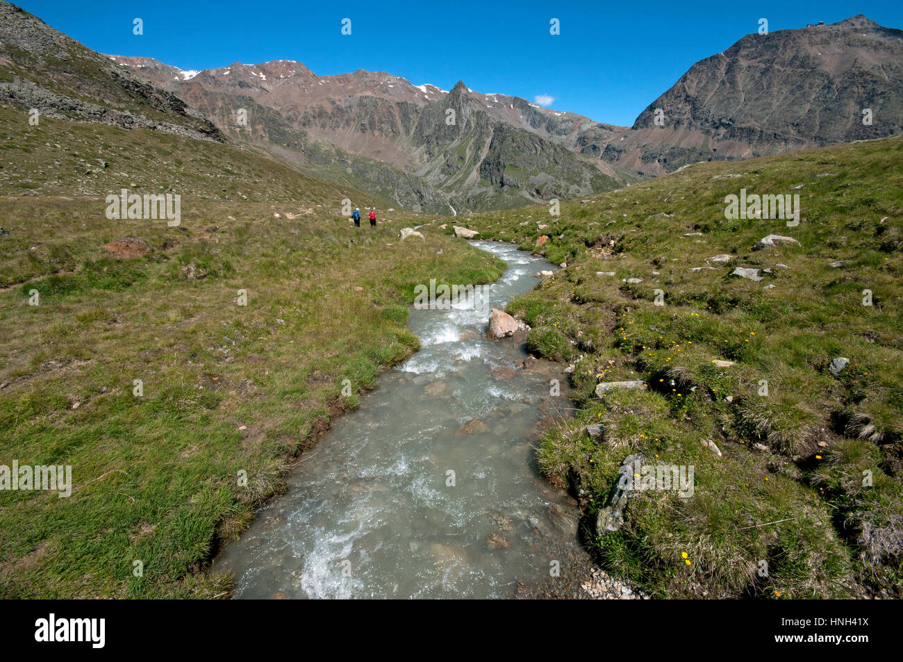 Senales creek in Val Senales (Schnalstal), Trentino Alto Adige, Italy ...