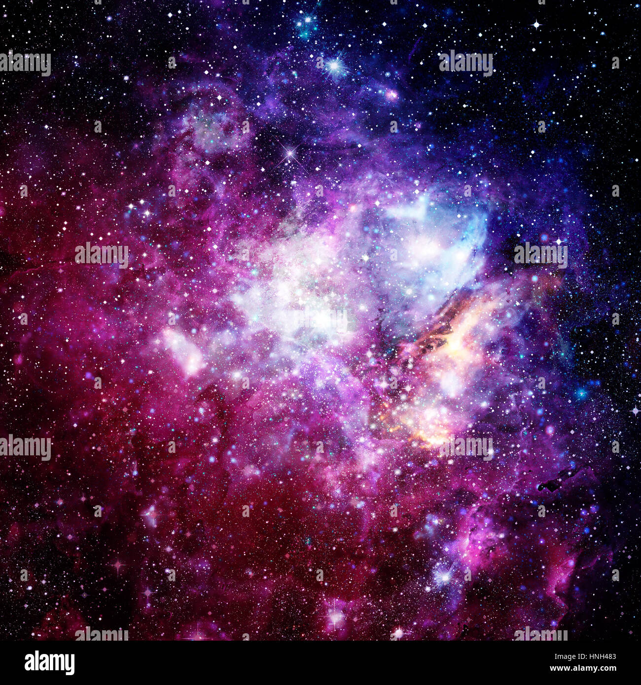 Beautiful nebula, stars and galaxies. Elements of this image furnished ...