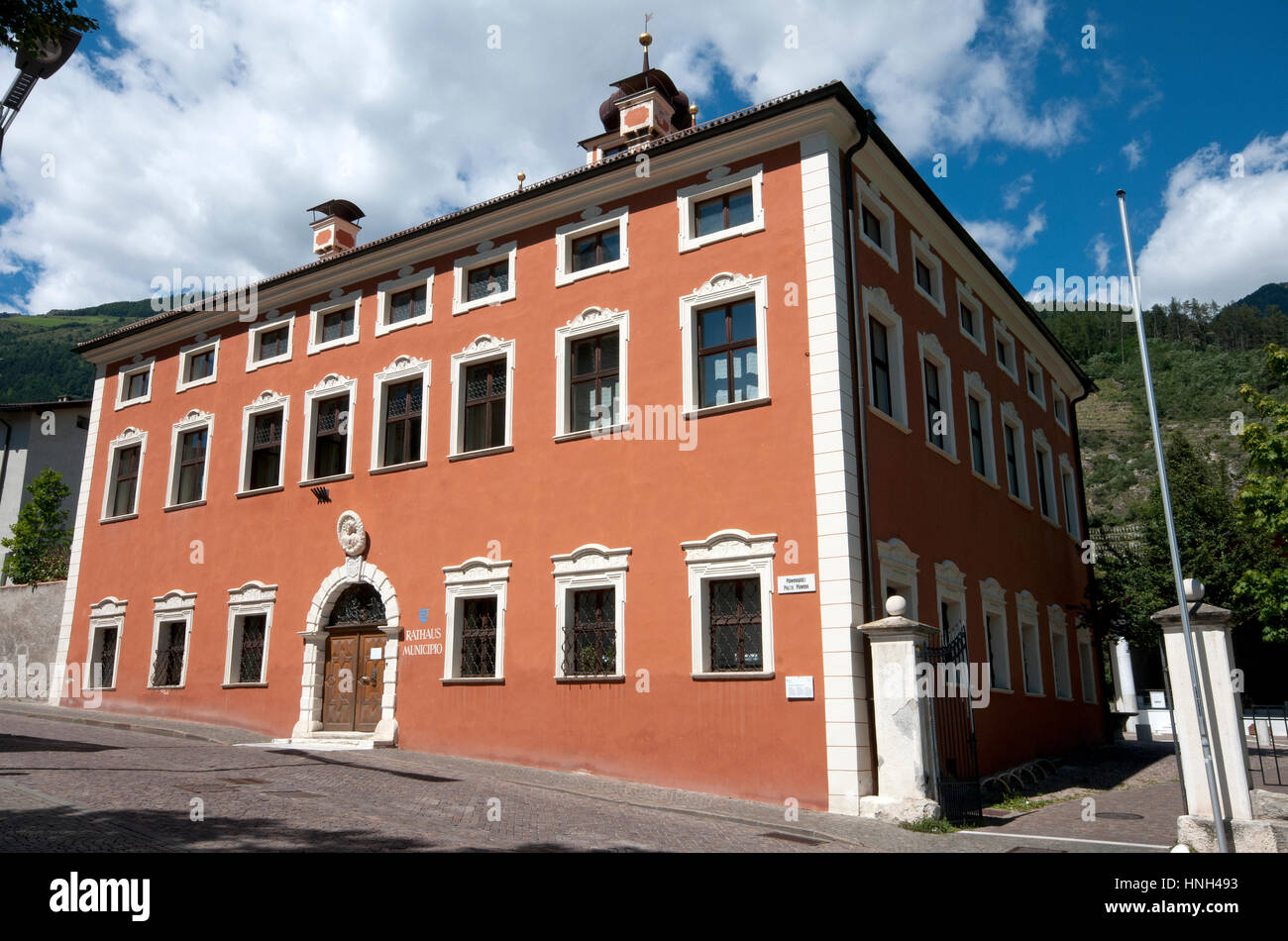 City hall of Silandro (Schlanders), Val Venosta (Vinschgau), Bolzano ...