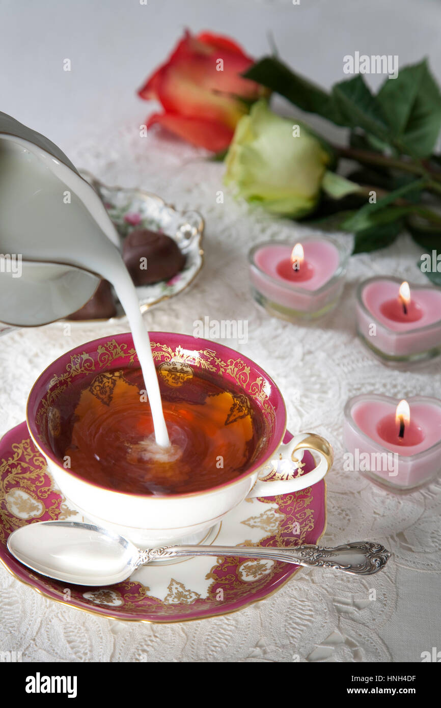Formal Tea Service Stock Photo - Alamy