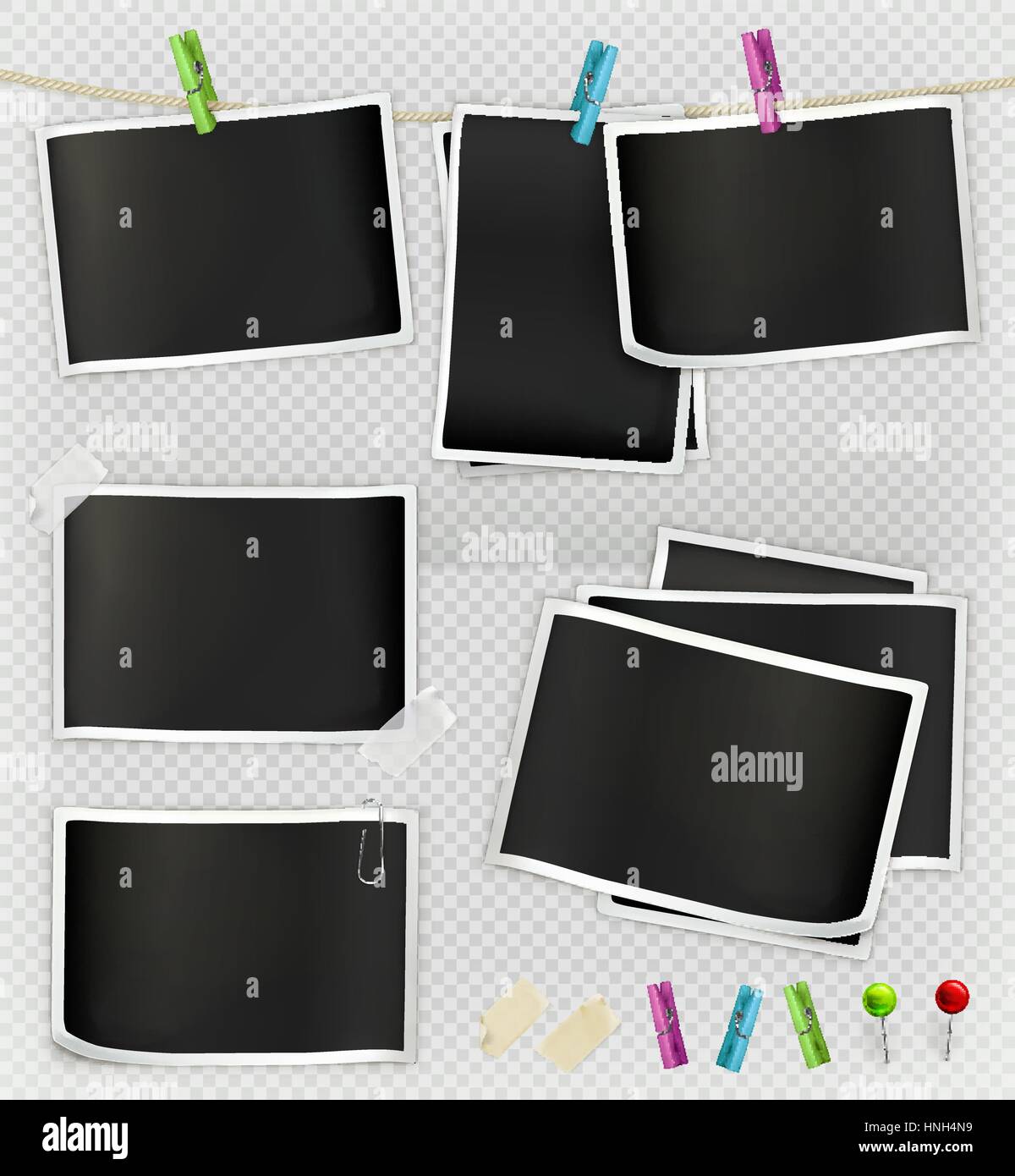 Photo frame vector set Stock Vector Image & Art - Alamy