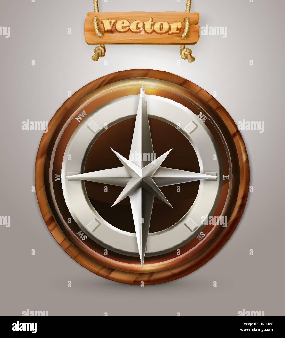 3d compass vector sign hi-res stock photography and images - Alamy