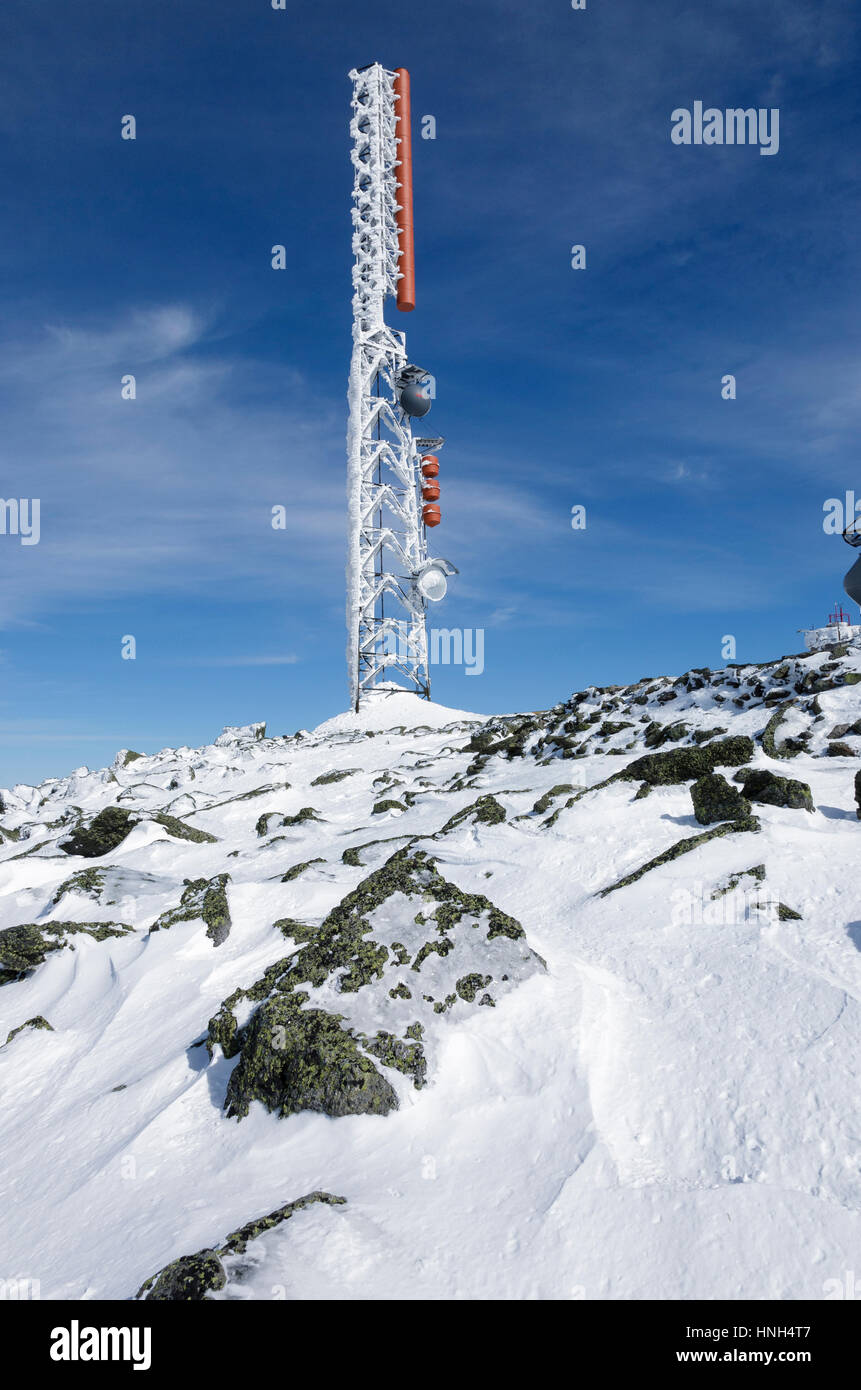The summit of Mount Washington in the White Mountains, New Hampshire ...