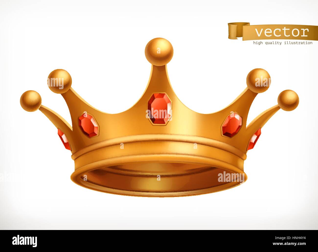 3d crown Stock Vector Images - Alamy