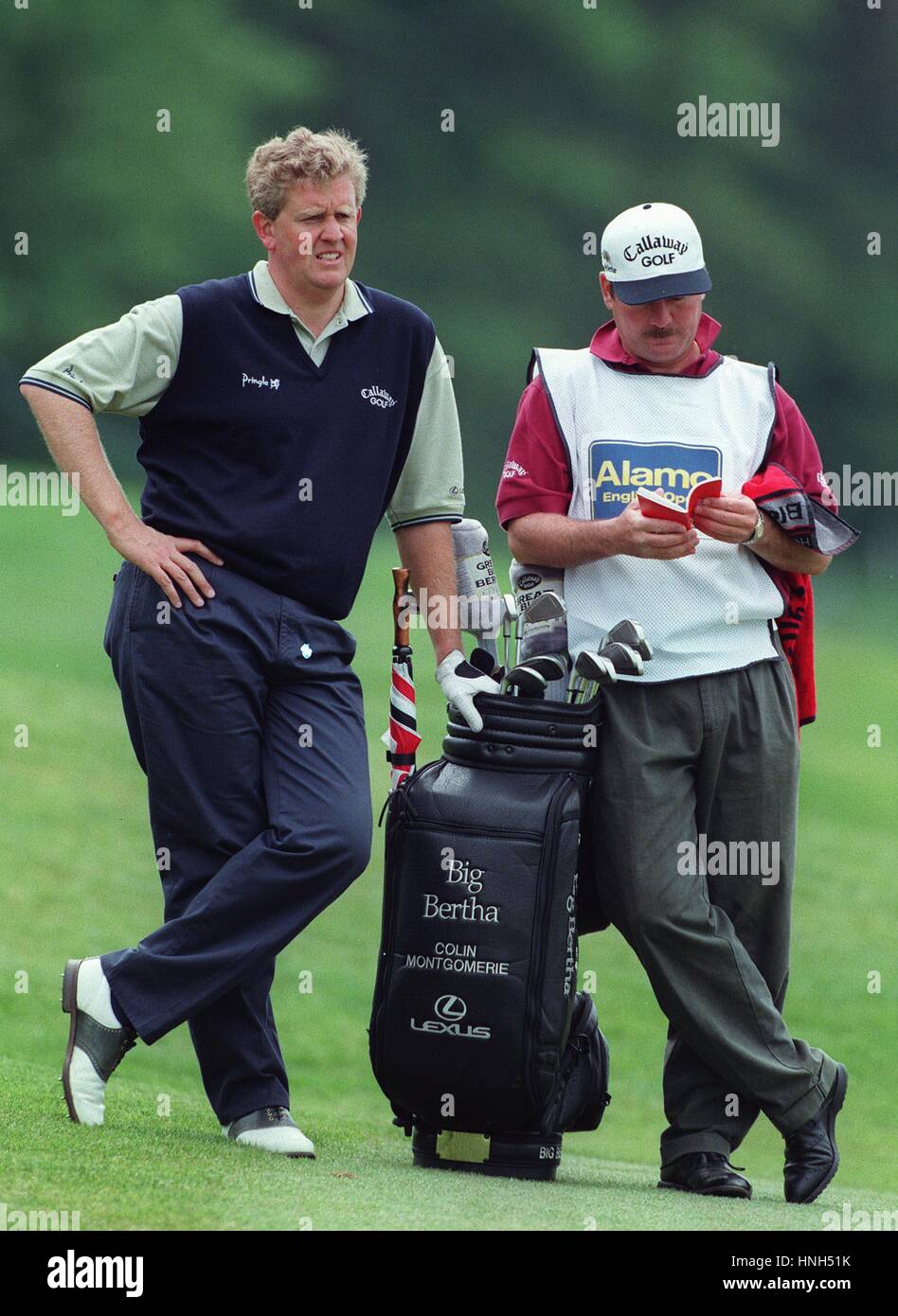 Colin montgomerie and his caddie hi-res stock photography and images ...