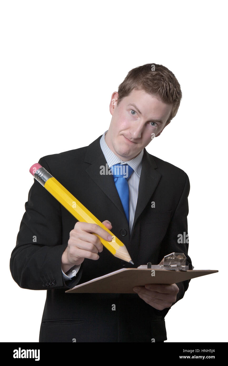 Funny nerd businessman isolated on hi-res stock photography and images ...