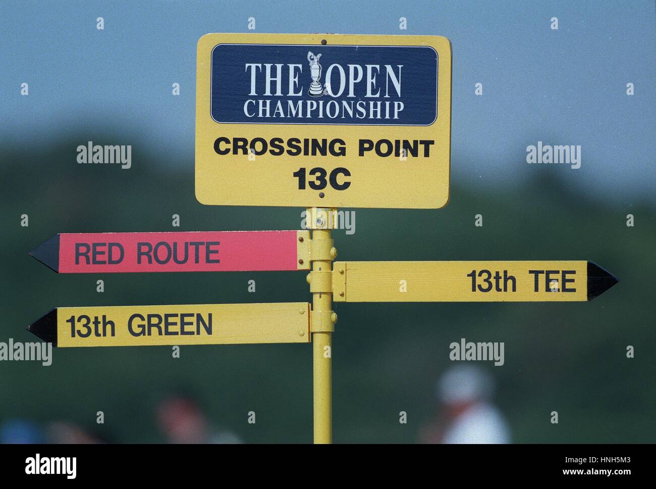 THE OPEN CHAMPIONSHIP SIGNPOST BRITISH OPEN ROYAL TROON 1997 23 July ...