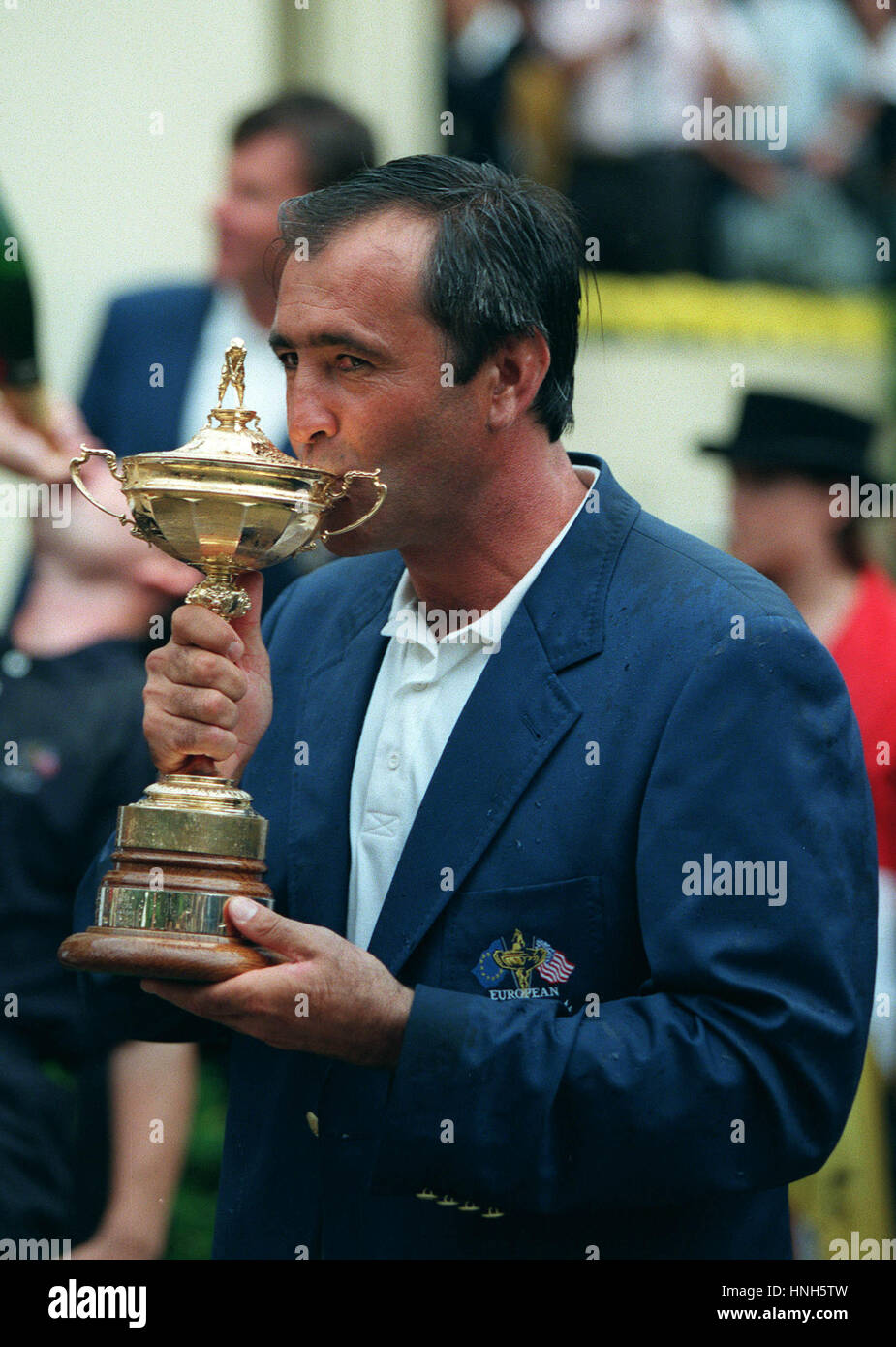 SEVE BALLESTEROS WITH RYDER CUP TROPHY 28 September 1997 Stock Photo ...
