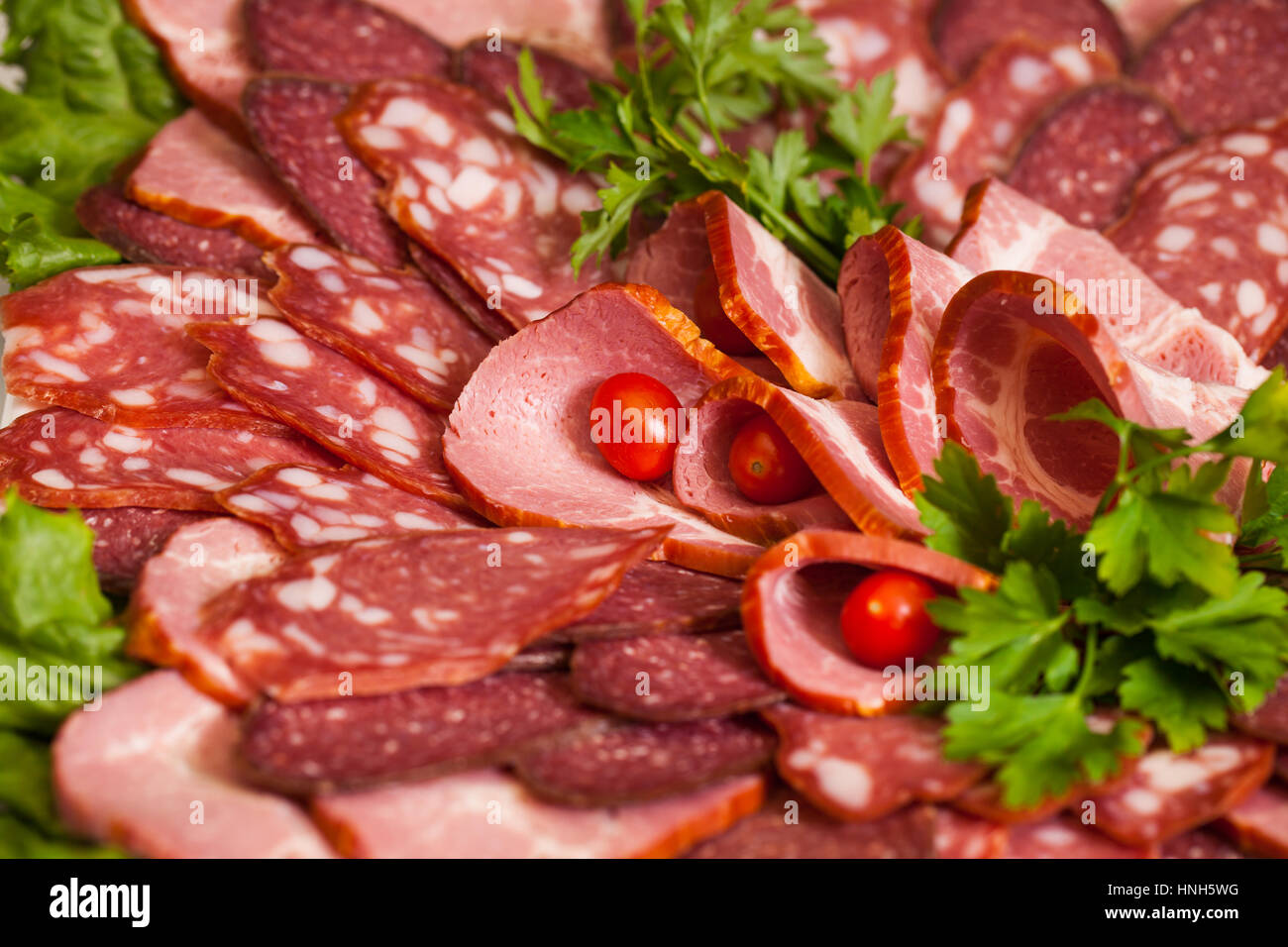 Assorted cold breakfast platter hi-res stock photography and images - Alamy