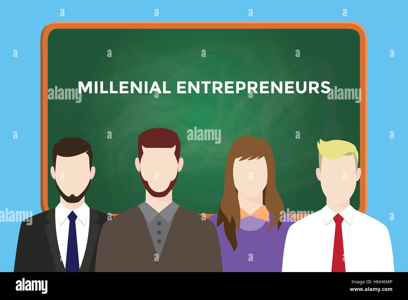 Front millennial Stock Vector Images - Alamy