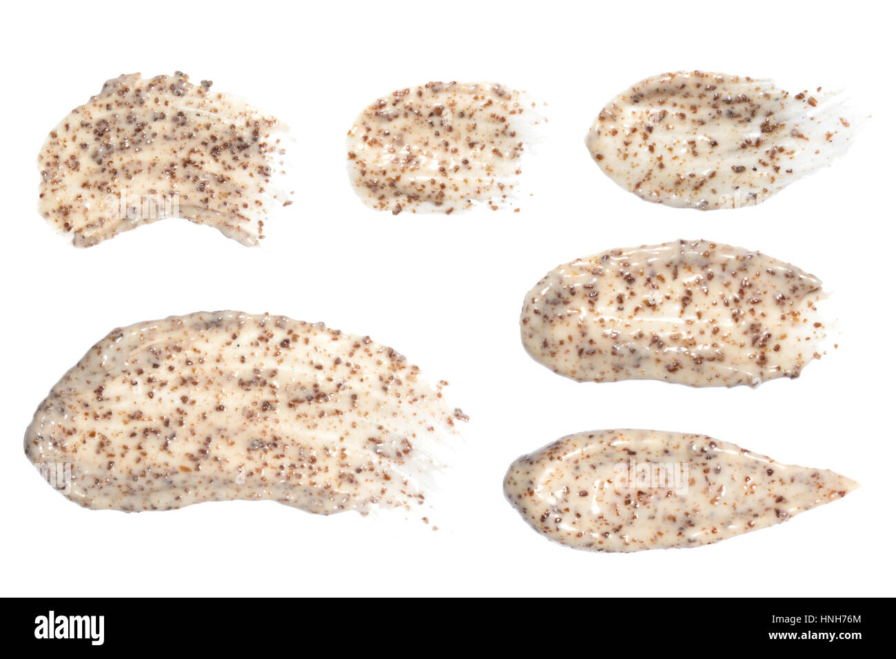 Scrub sample isolated on white background. Set of scrub smudges Stock ...