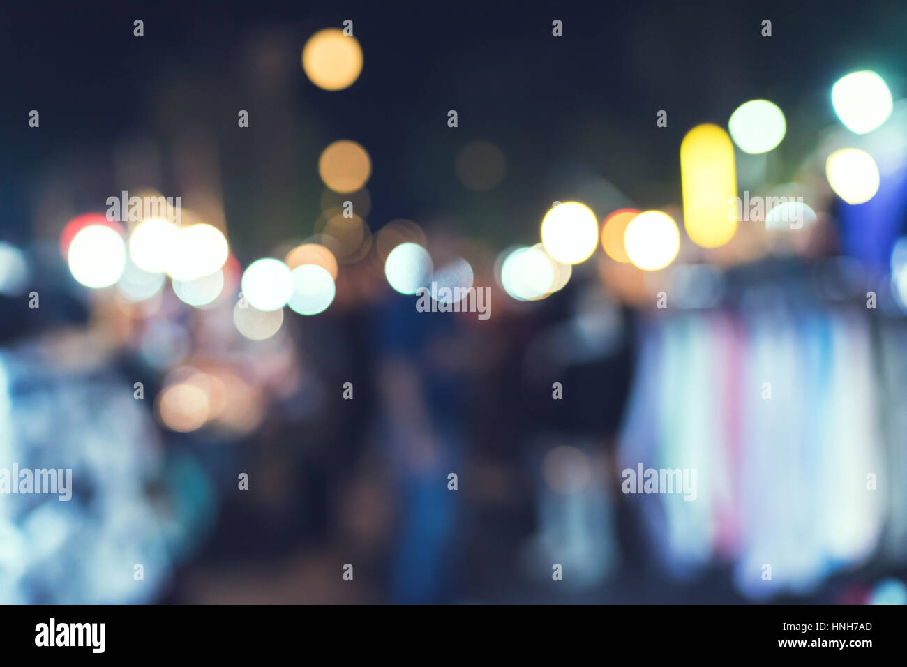 People walking at Festival Event Party and bokeh Blurred Background ...
