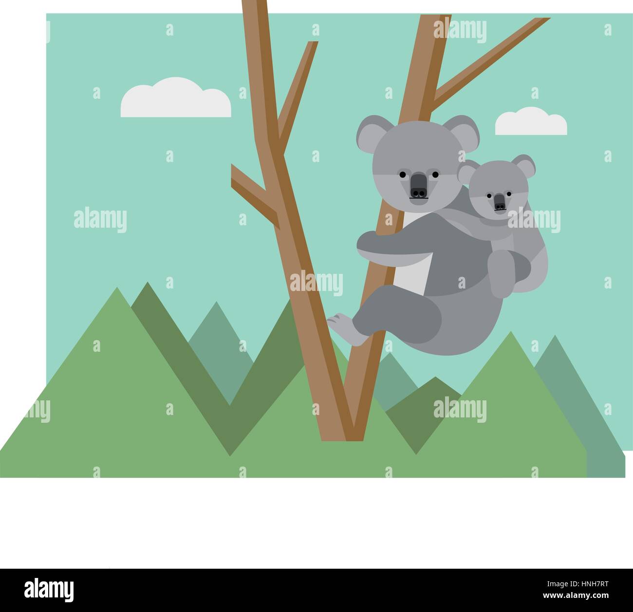 Endangered koala Stock Vector Images - Alamy