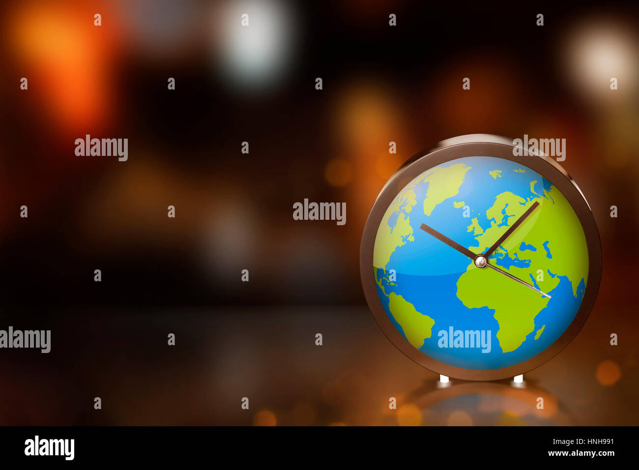 Earth clock blurred light hi-res stock photography and images - Alamy