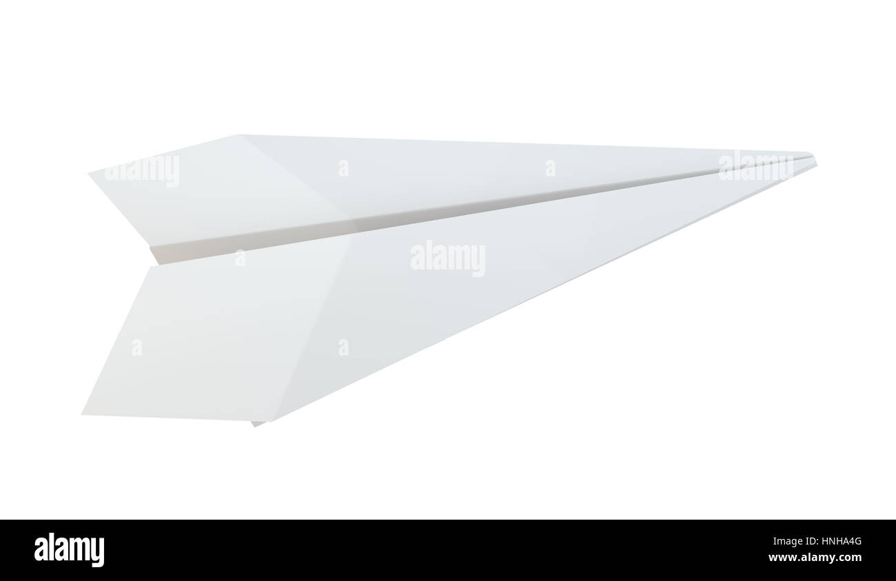 Paper airplane, isolated Stock Photo - Alamy