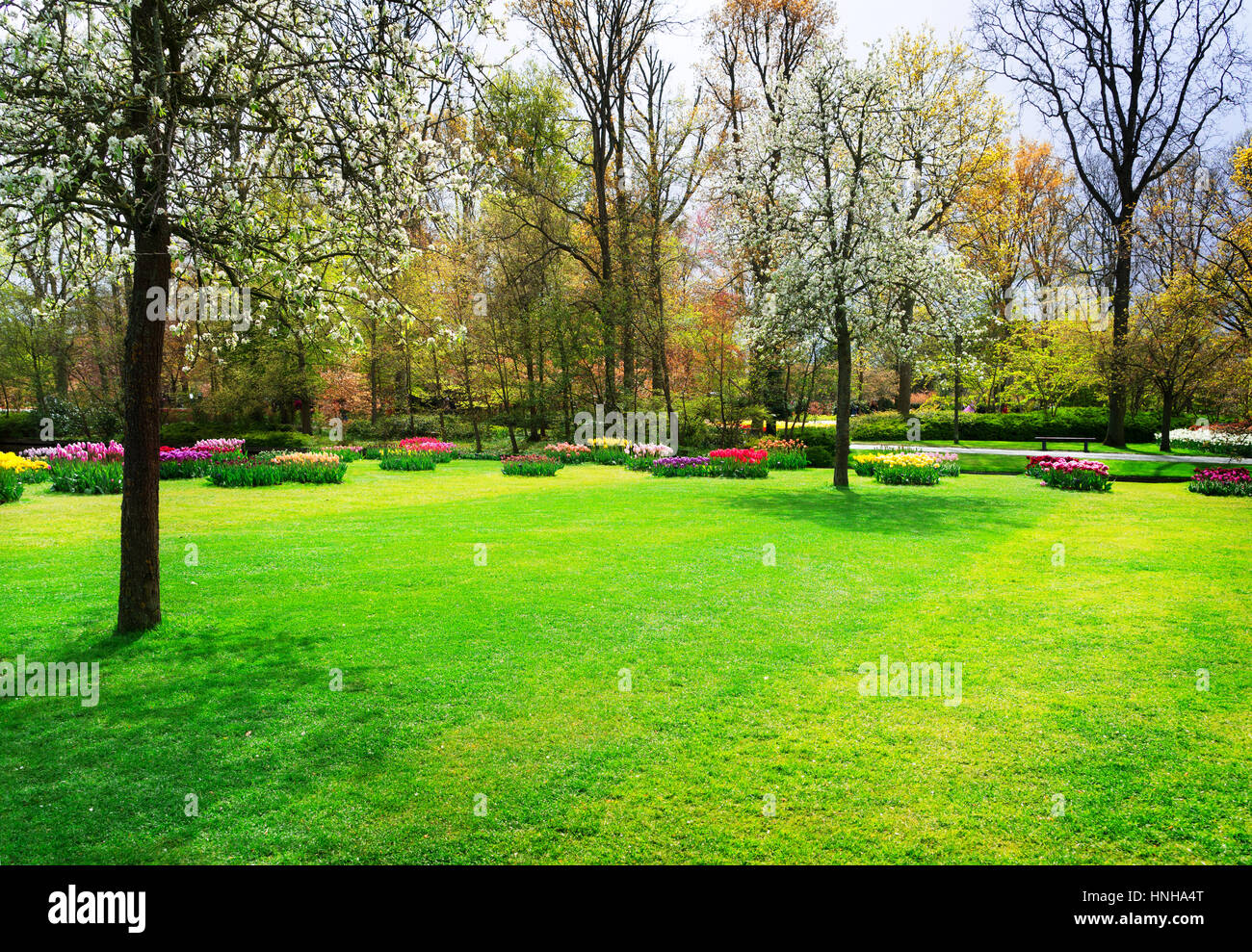 Formal spring garden Stock Photo - Alamy