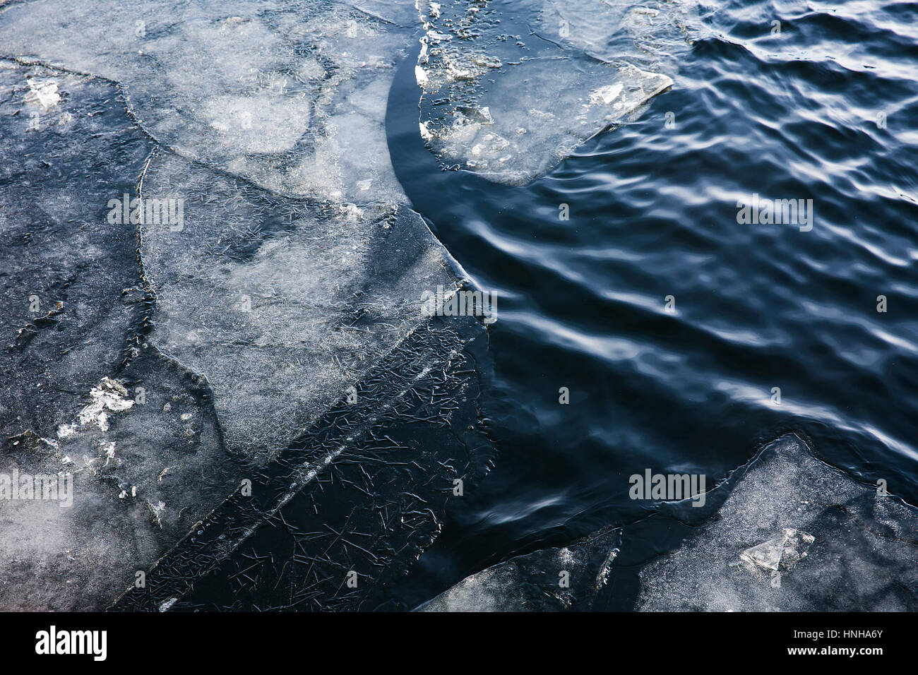 Ice and water Stock Photo - Alamy