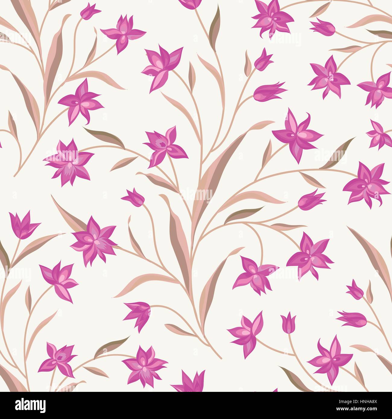 Floral seamless pattern. Flower background. Summer nature seamless ...