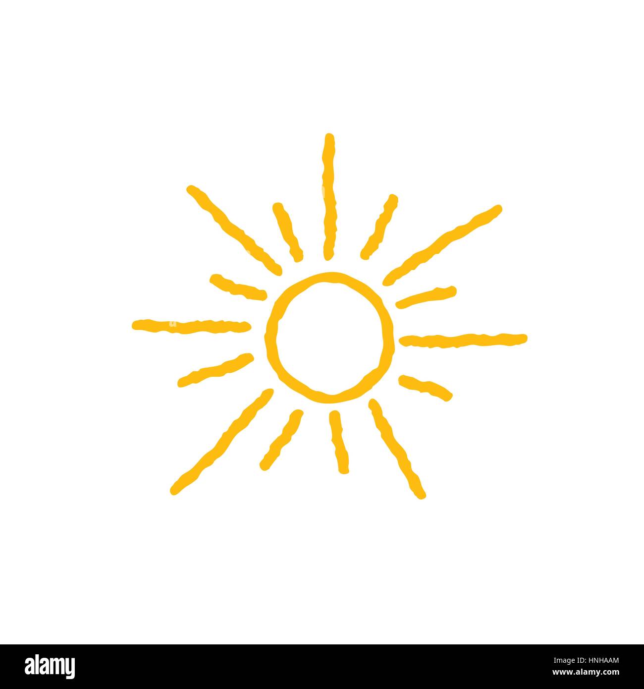 Sun icon. Doodle line art illustration Stock Vector Image & Art - Alamy