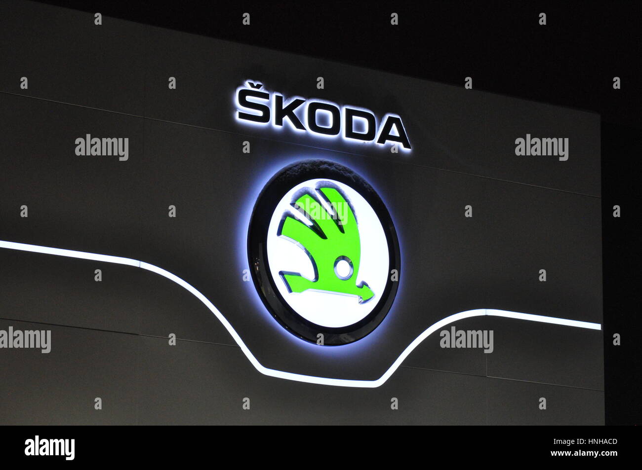 Skoda emblem, logo, symbol, marking Stock Photo - Alamy