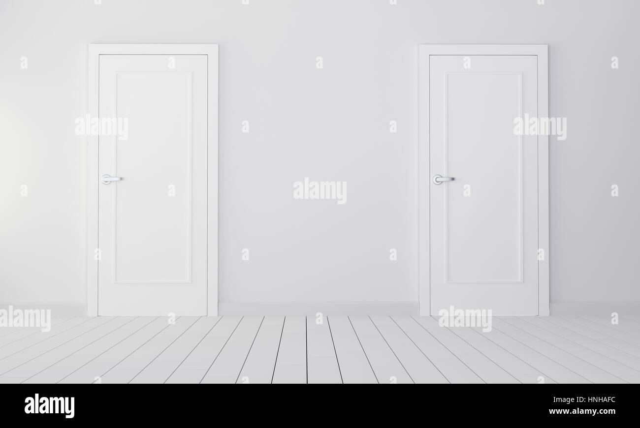 3d two doors concept hi-res stock photography and images - Alamy