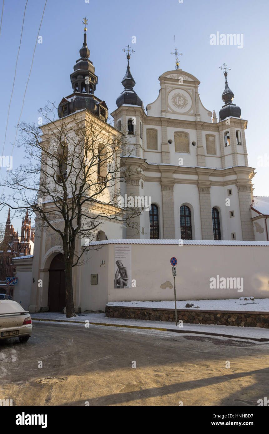 Church of St. Michael the Archangel in Vilnius . Lithuania Stock Photo ...