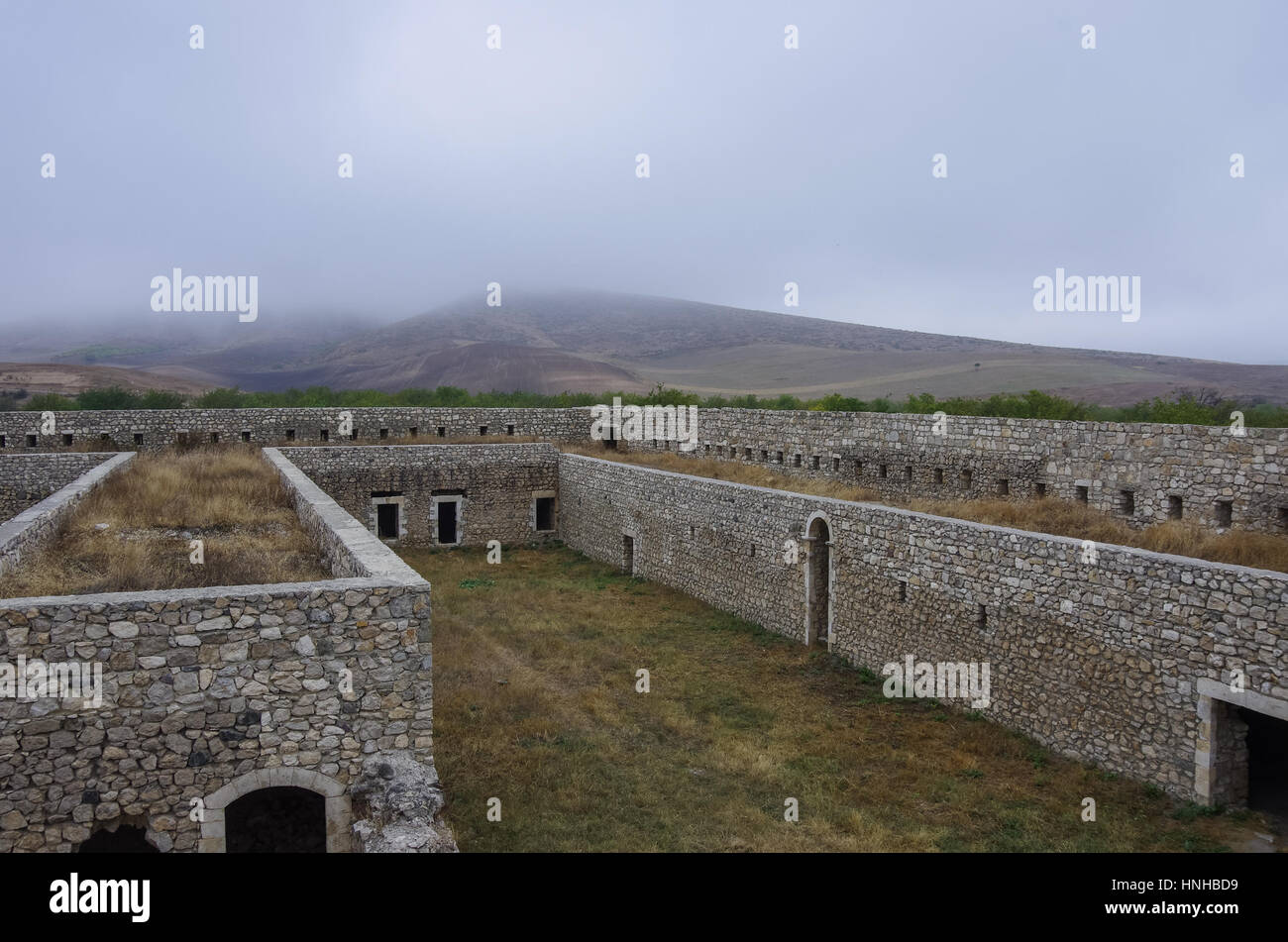 Defense walls of armenian medieval monastery Amaras, Nagorno-Karabakh ...