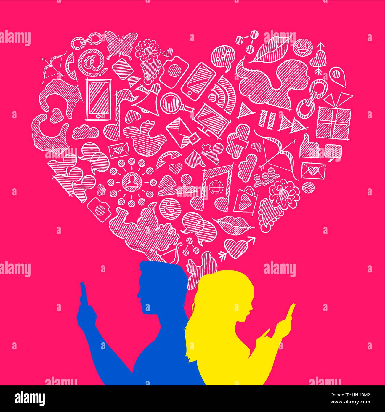 Mobile Phone Silhouette Stock Vector Images Alamy