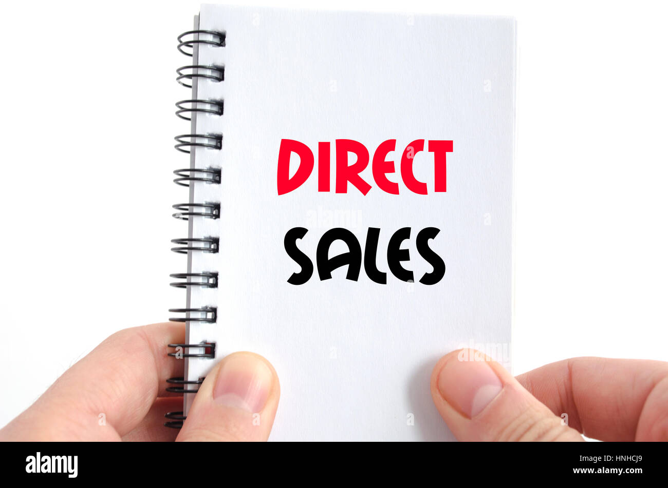 Direct sales text concept isolated over white background Stock Photo ...