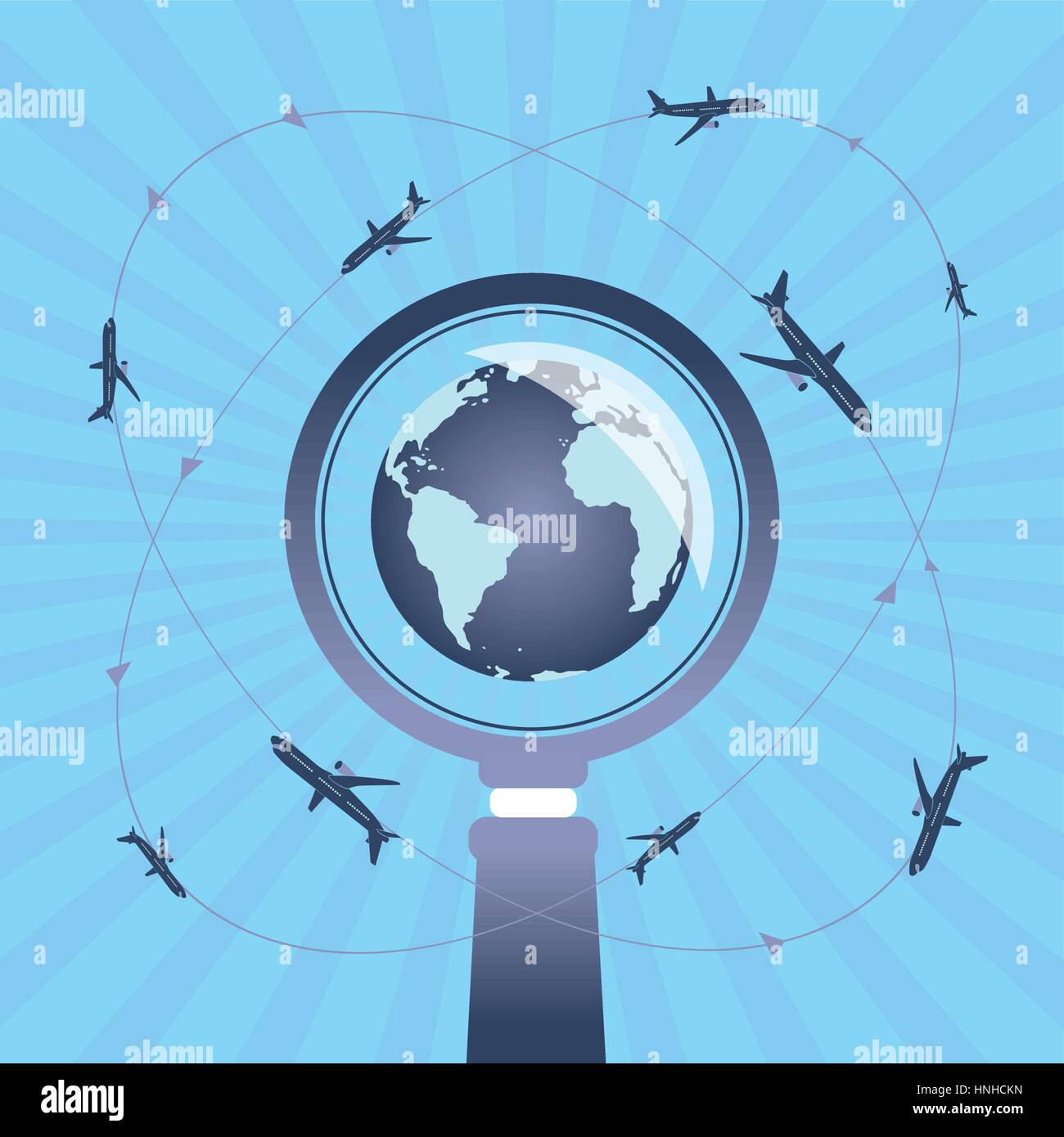 Travel the world. Creative vector illustration Stock Vector Image & Art ...