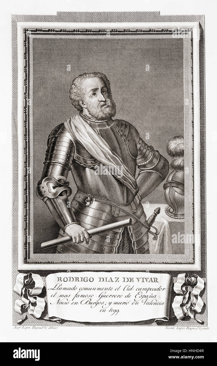 Rodrigo Díaz de Vivar, c.1040 – 1099, aka El Cid, El Campeador or ...