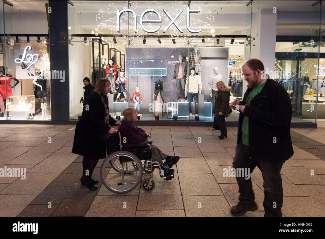 Next store sign logo Stock Photo - Alamy