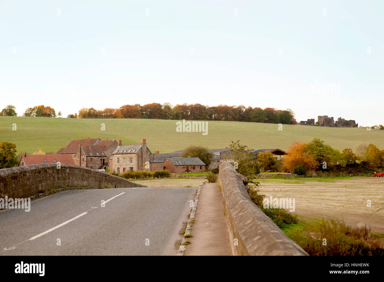 British Farm House. A small historical farm settlement that has endured ...