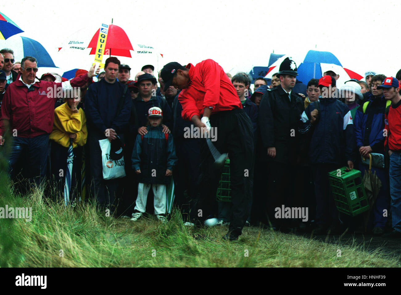 TIGER WOODS BRITISH OPEN ROYAL BIRKDALE 20 July 1998 Stock Photo - Alamy