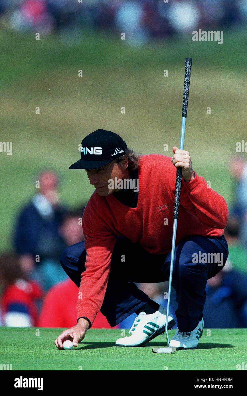BERNHARD LANGER BRITISH OPEN ROYAL BIRKDALE 17 July 1998 Stock Photo ...
