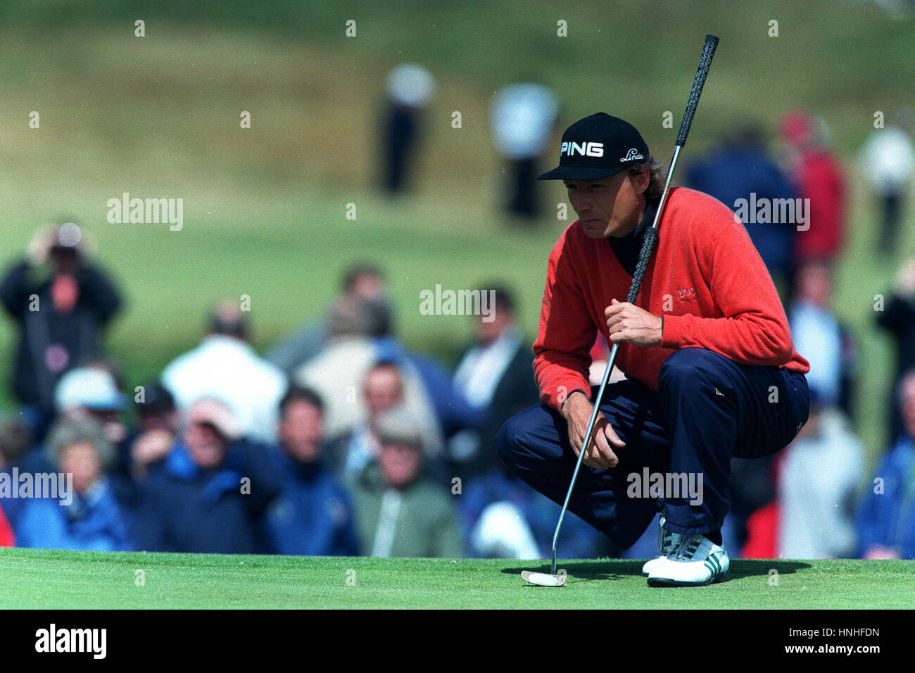 BERNHARD LANGER BRITISH OPEN ROYAL BIRKDALE 17 July 1998 Stock Photo ...