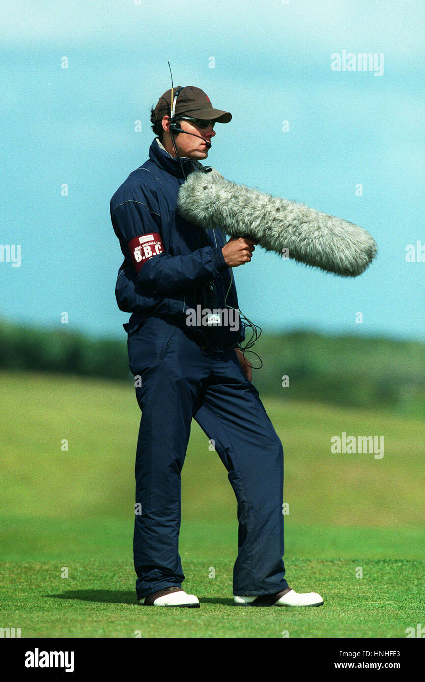 BBC SOUNDMAN WITH MICROPHONE BRITISH OPEN ROYAL BIRKDALE 17 July 1998 ...