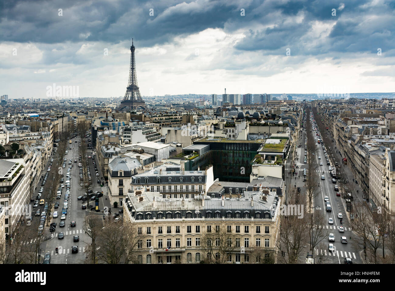 Haussmannian building tour eiffel hi-res stock photography and images - Alamy