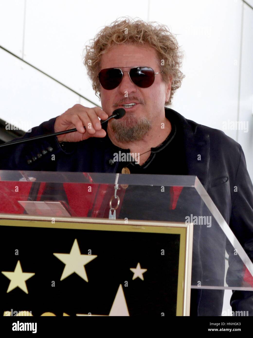 Sammy Hagger at the induction ceremony for Star on the Hollywood Walk ...