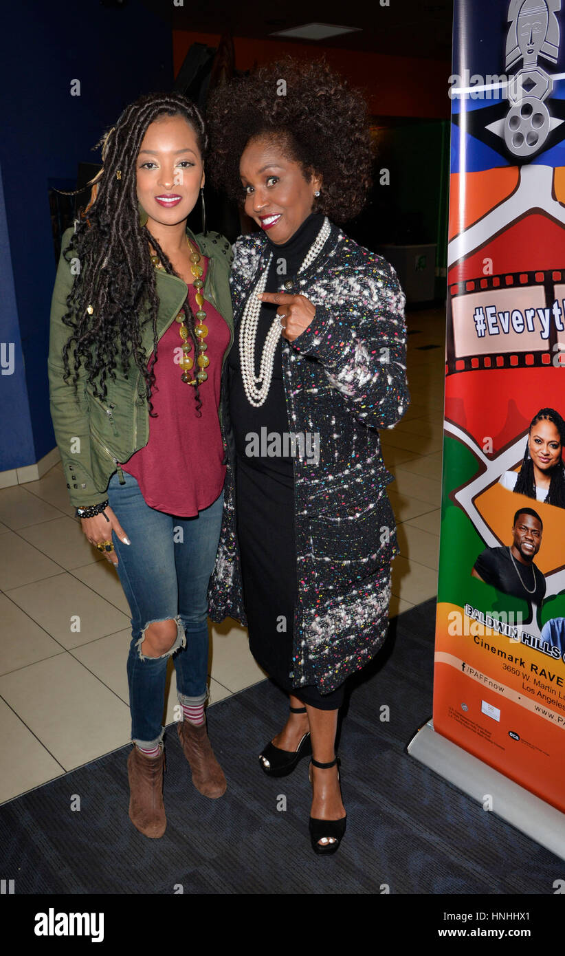 LOS ANGELES, CA- FEBRUARY 12: Jennia Fredrique Aponte, Pauletta ...