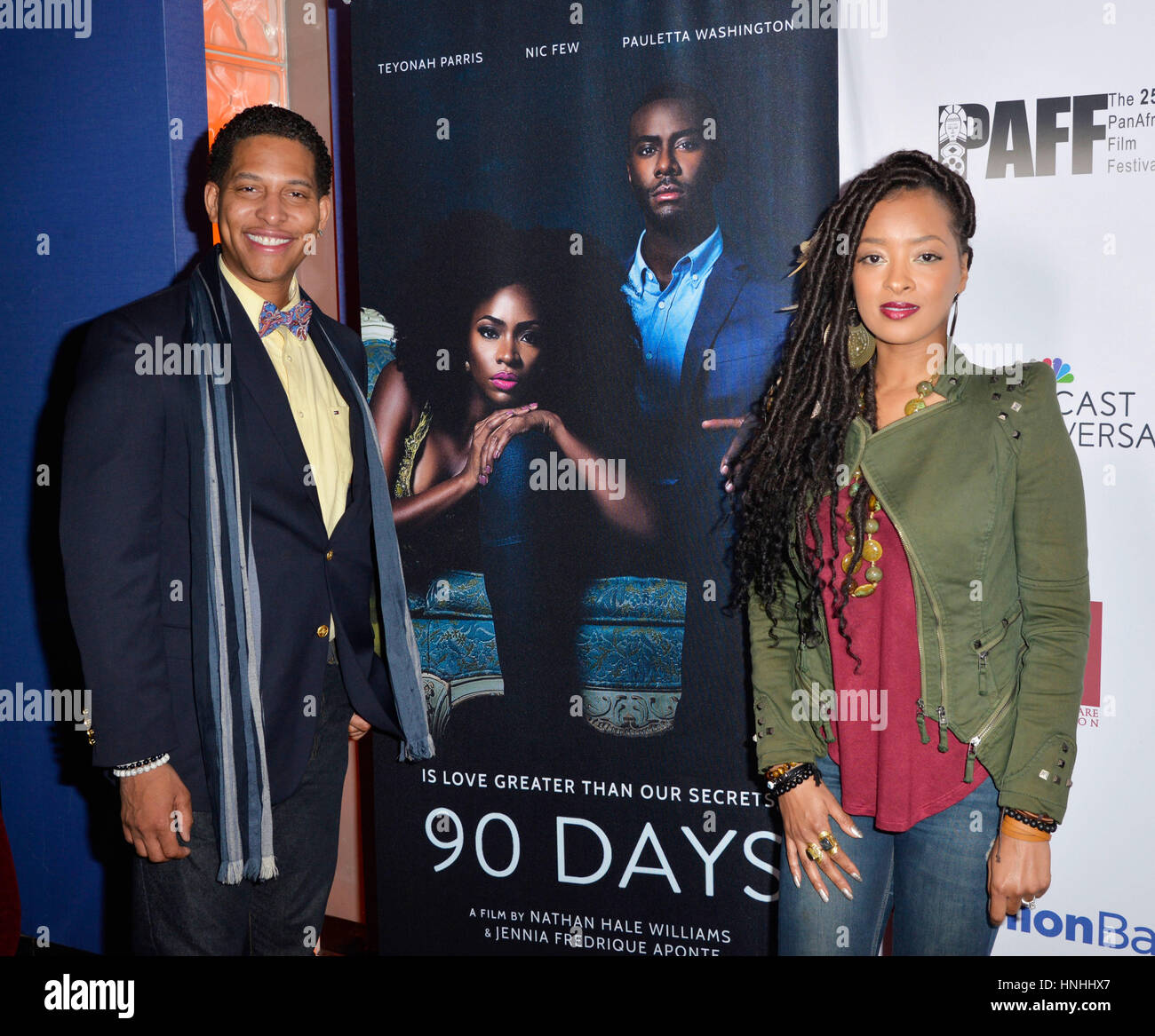 LOS ANGELES, CA- FEBRUARY 12: Nathan Hale Williams, Jennia Fredrique ...