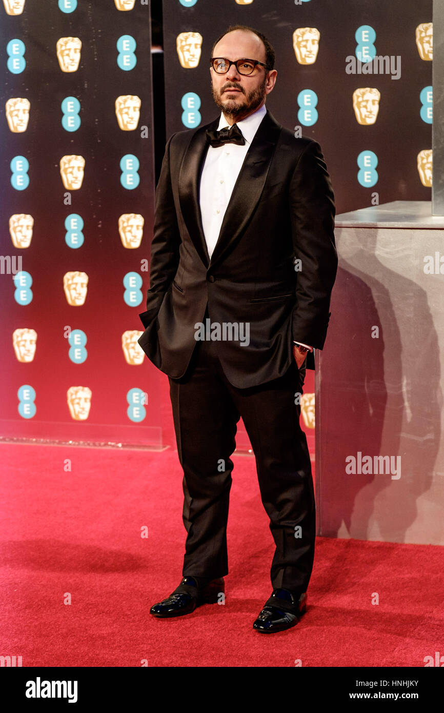 London, UK. 12th February 2017. Gabor Sipos arrives at the EE British ...