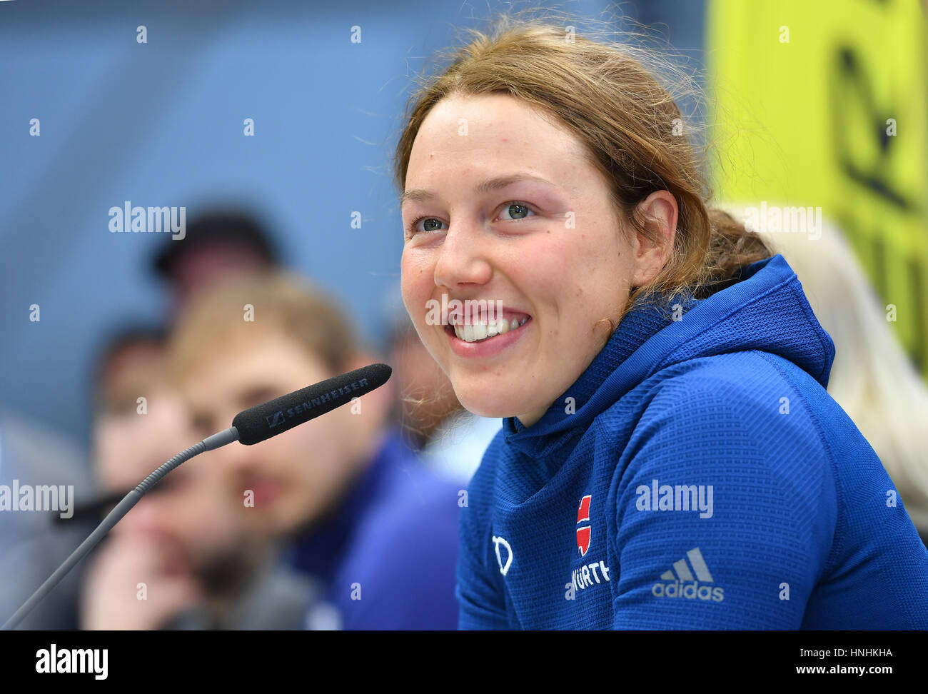 Hochfilzen, Austria. 13th Feb, 2017. World champion Laura Dahlmeier ...