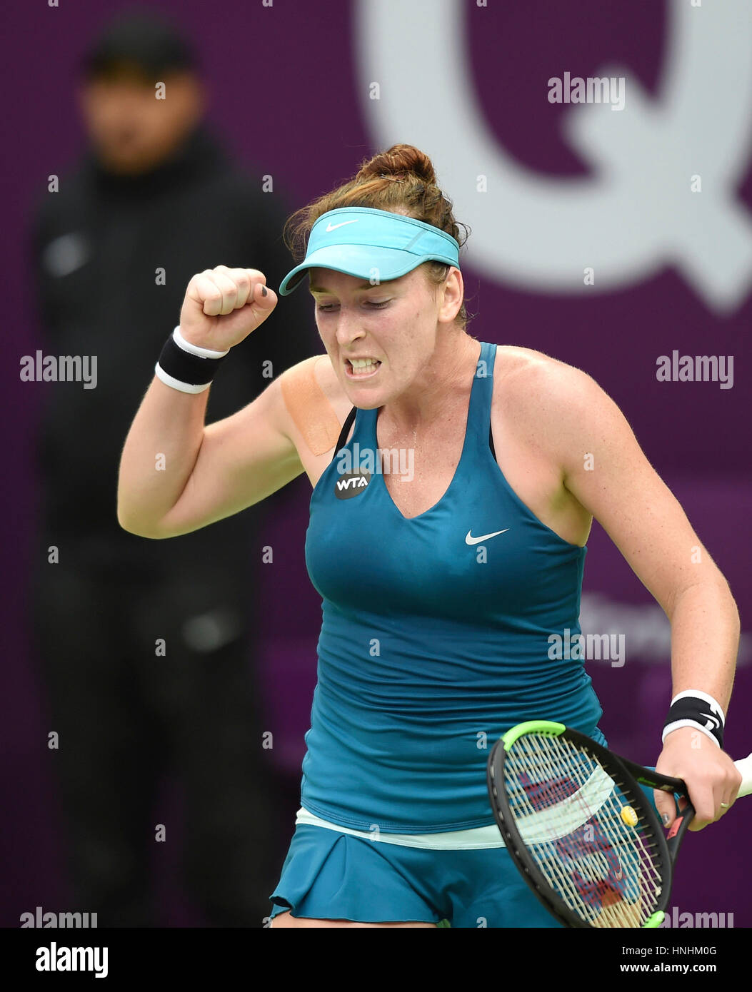 Doha, Qatar. 13th Feb, 2017. Madison Brengle of United States ...