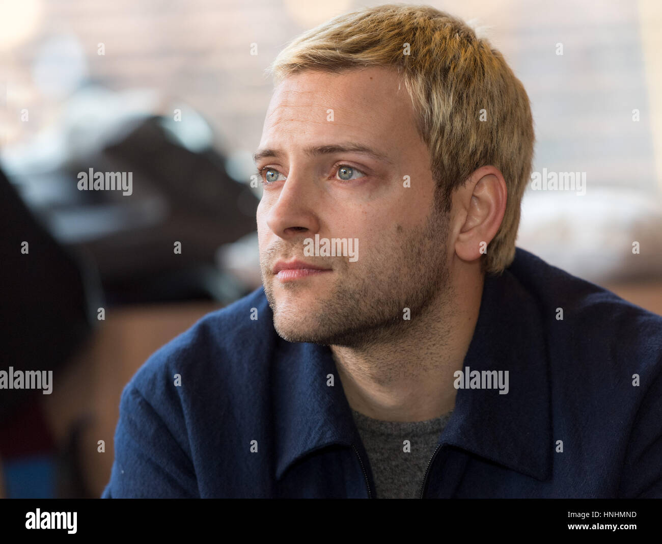 Berlin, Germany. 13th Feb, 2017. Italian actor Alessandro Borghi ...
